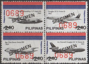 Stamp: Philippine Airlines (PAL) - 45th Anniversary (Philippines ...