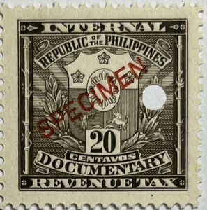 Stamp: Internal Revenue Tax: Documentary (Philippines: Revenue Stamps ...