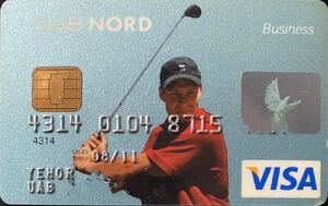 Bank Card: DnB NORD VISA (DnB Nord, LithuaniaCol:LT-VI-0035