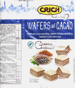 Food Label: Crich Wafers al Cacao (Nuova Industria Biscotti Crich S.p.A ...
