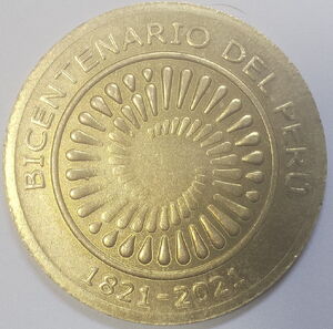 Token: Imperio Inca - Bicentenario del Perú (Peru(Commemorative Tokens ...