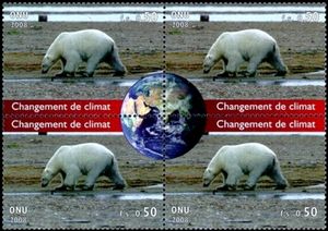 Stamp: Climate Change (UNO Geneva(Climate change) Mi:NT-GE 631-634,Sn ...