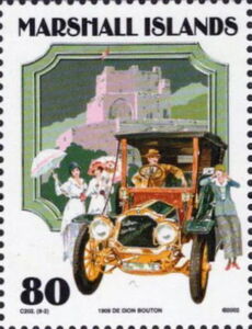 Stamp: De Dion Bouton, 1909 (Marshall Islands(Classic Cars) Mi:MH 1666 ...