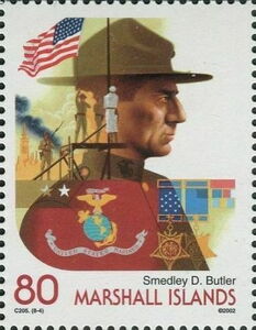 Stamp: Smedley D. Butler (Marshall Islands(Military Heroes of World War ...