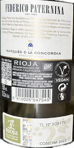 Drink Label: Federico Paternina Banda Azul Rioja (Marqués de la ...