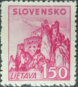 Stamp: Lietava (Slovakia(Definitive Issues - Slovak Castles and ...