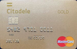 Bank Card: Citadele MasterCard (Citadele Bankas, LithuaniaCol:LT-MC-0079 💳
