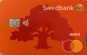 Bank Card: Swedbank MasterCard (Swedbank, LithuaniaCol:LT-MC-0082