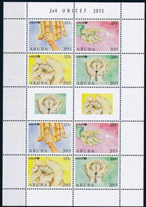 Stamp: Unicef (Aruba(UNICEF) Mi:AW 864-867KB,NVP:AW V803-806