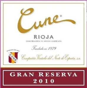 Drink Label: Cune Rioja Gran Reserva (Compañía Vinícola del Norte de ...