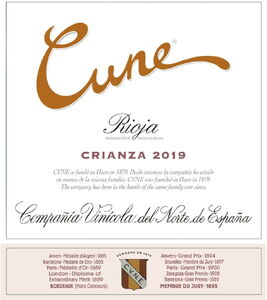 Drink Label: Cune Rioja Crianza (Compañía Vinícola del Norte de España ...