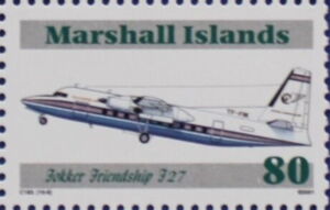 Stamp: Fokker/Fairchild Friendship F27 (Marshall Islands(Classic ...