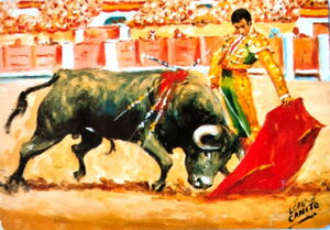 Calendario de Bolsillo: Toreo (España(Bullfighting) Col:ESP-2017-Bull-001