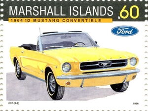 Stamp: Mustang, 1964 (Marshall Islands(100th Anniversary of Ford Motor ...