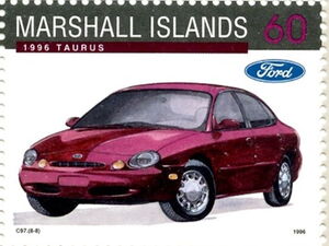 Stamp: Taurus, 1998 (Marshall Islands(100th Anniversary of Ford Motor ...