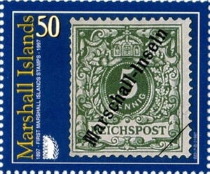 Stamp: German Marsall Island 5pf stamp (Marshall Islands(International ...