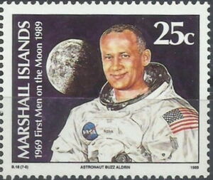 Stamp: Buzz Aldrin (Marshall Islands(First Moon landing. 20th ...