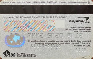 Bank Card: Capital One MasterCard (Capital One, United States of ...