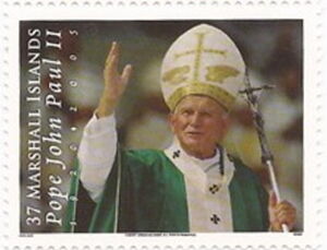 Stamp: Pope John Paul II (Marshall Islands(Death of Pope John Paul II ...