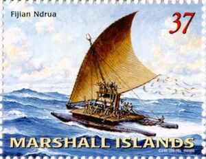 Stamp: Fijian Ndrua (Marshall Islands(Battle of Trafalgar 200th Anniv ...