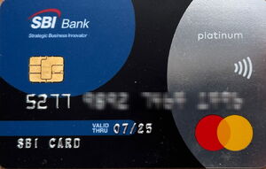 Bank Card: SBI Bank MC Platinum (SBI bank, RussiaCol:RU-MC-2536