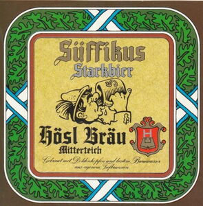 Etiqueta de bebida: Hösl Bräu Süffikus Starkbier (Privatbrauerei Hösl ...