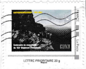 Stamp: Centenary Monument 152 Infantry Regiment, Hartmannwillerkopf ...