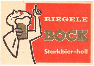 Drink Label: Riegele Bock (Brauhaus Riegele, Germany, Federal RepublicCol:DE-BEER-009995