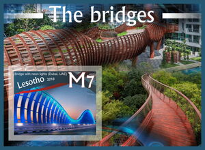 Stamp: Architecture bridges (Lesotho: Illegal StampsCol:LS-IL 2016-01/3