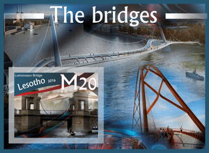 Stamp: Architecture bridges (Lesotho: Illegal StampsCol:LS-IL 2016-01/8