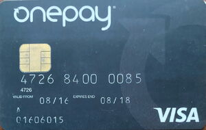 Bank Card: Onepay (onepay, United Kingdom of Great Britain & Northern ...