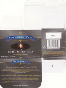 Voedseletiket: Earl Grey tea (New English Teas, Verenigd KoninkrijkCol ...