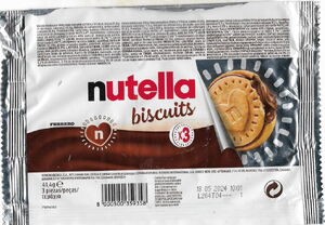 Food Label: Nutella Biscuits (Ferrero Ibérica S.A., SpainCol:ES-CFT-00026