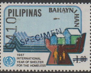 Stamp: United Nations - Shelter for the Homeless (Philippines(UN ...