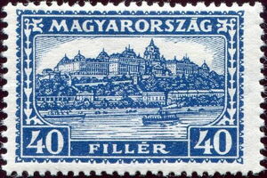 Stamp: Palace of Buda (Hungary(PENGŐ-FILLÉR II. serie) Mi:HU 452,Sn:HU ...