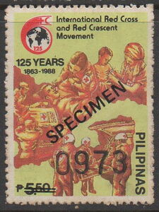 Stamp: 125th Anniv. International Red Cross & Red Crescent Movement ...
