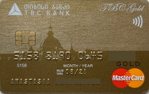 Bank Card: TBC Bank MC Gold (TBC Bank, GeorgiaCol:GE-MC-0012