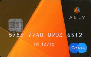 Bank Card: ABLV Cirrus (Ablv, LatviaCol:LV-CR-0008