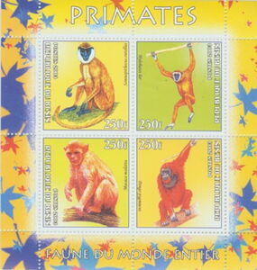 Stamp: Primates (Benin: Illegal Stamps(Primates) Col:BJ 2003-199