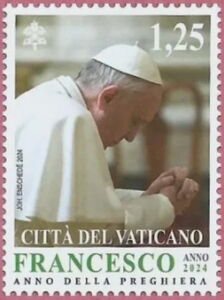 Stamp: Papacy of Pope Francis : The Year Of Prayer (Vatican City(Papacy ...