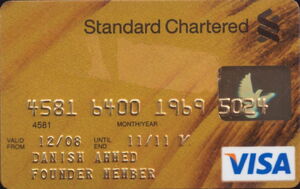 Bank Card: Standard Chartered (Standard Chartered, PakistanCol:PK-VI ...