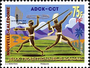 邮票: ADCK Traditional Games (新喀里多尼亚岛(Sport) Mi:NC 1565,Sn:NC 1117,Yt:NC ...