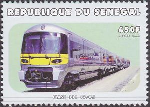 Postzegel: British Rail Class 332 (Great Britain) (Senegal(Means of ...