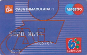 Bank Card: Cai (CAI - Caja de Ahorros de la Inmaculada, SpainCol:ES-MS ...