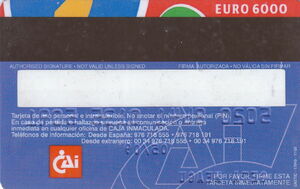 Bank Card: Cai (CAI - Caja de Ahorros de la Inmaculada, SpainCol:ES-MS ...