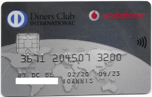 Bank Card: Diners Club International vodafon (ALPHA BANK, GreeceCol:GR ...