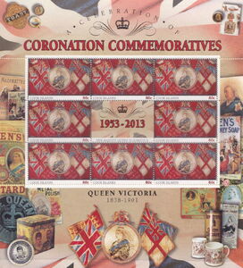 Stamp: Queen Victoria (Cook Islands(60th Anniversary of the Coronation ...