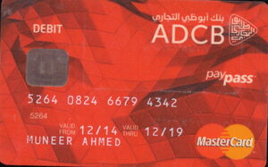 Bank Card: Mastercard (Abu Dhabi Commercial Bank, United Arab ...