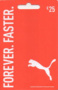 Geschenkkarte: Forever. Faster (PUMA, Deutschland, Bundesrepublik(White ...