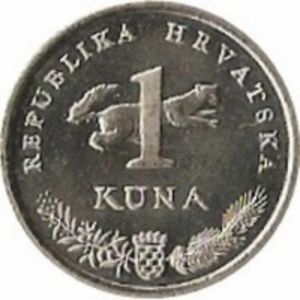 Moneda: 1 Kuna (20 Years of Croatian Kuna) (Croacia(1991~Actualidad ...